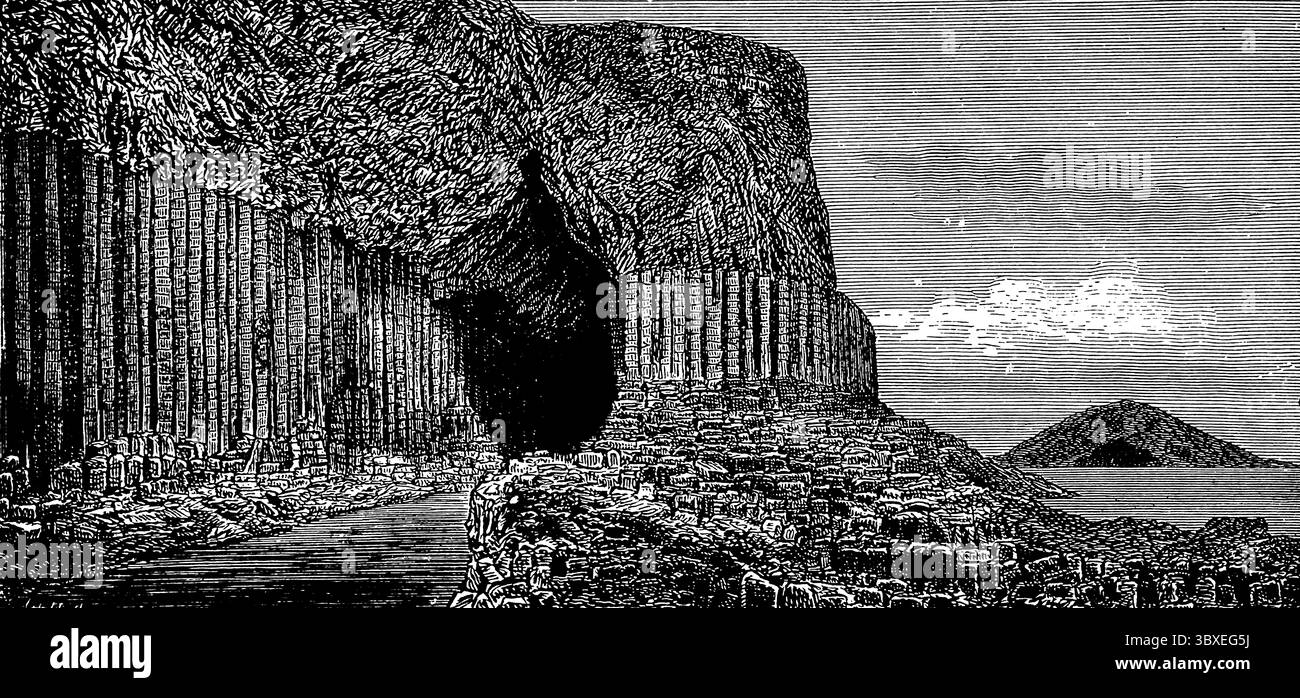 Fingals Cave, Fingals Cave on Staffa, basalt cave, basalt columns ...