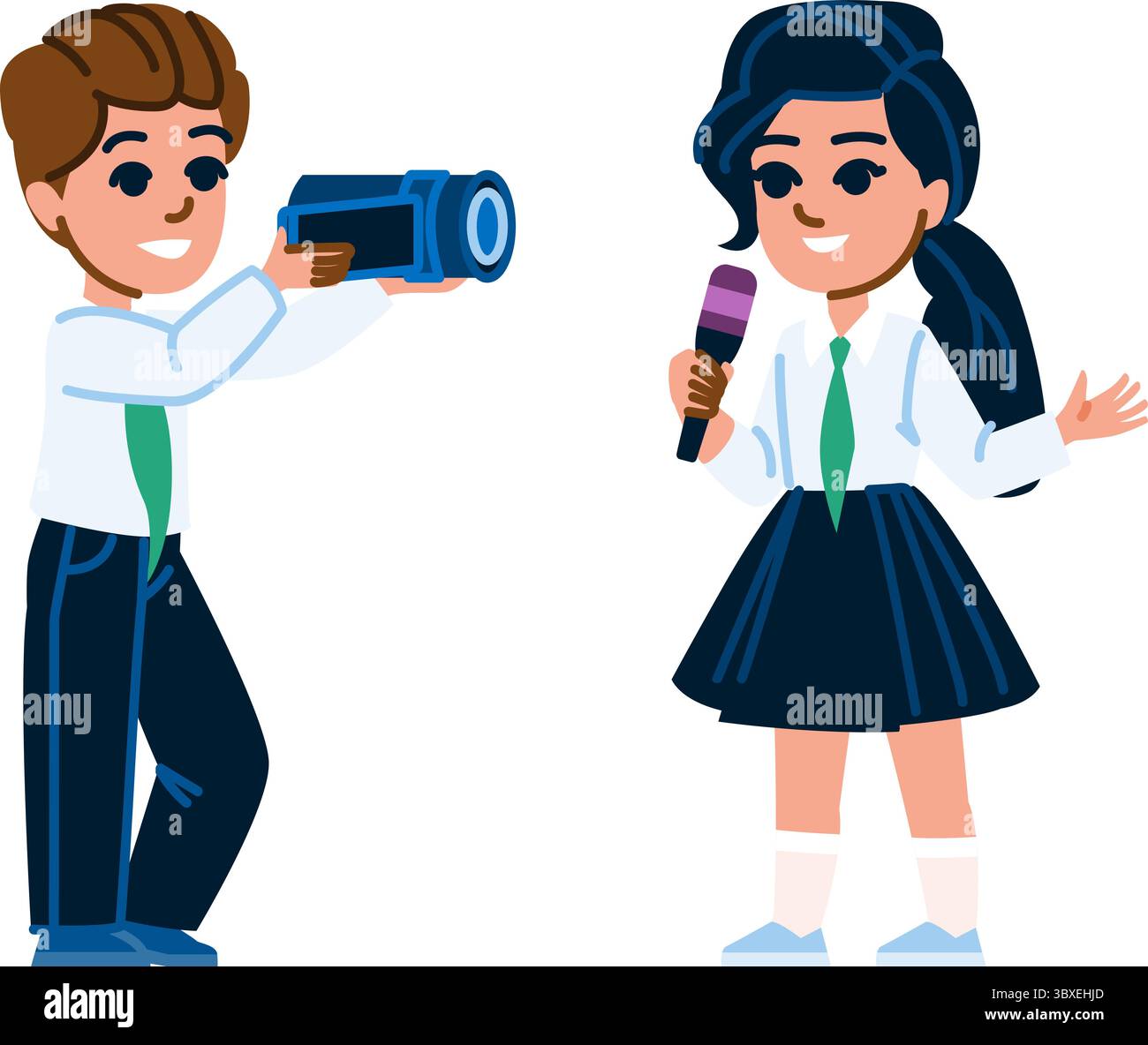 journalism media studies school education vector Stock Vector Image ...