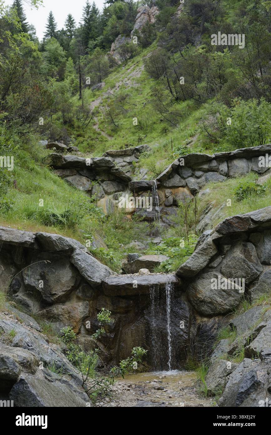 Laintal near Mittenwald, flood protection, construction measures ...