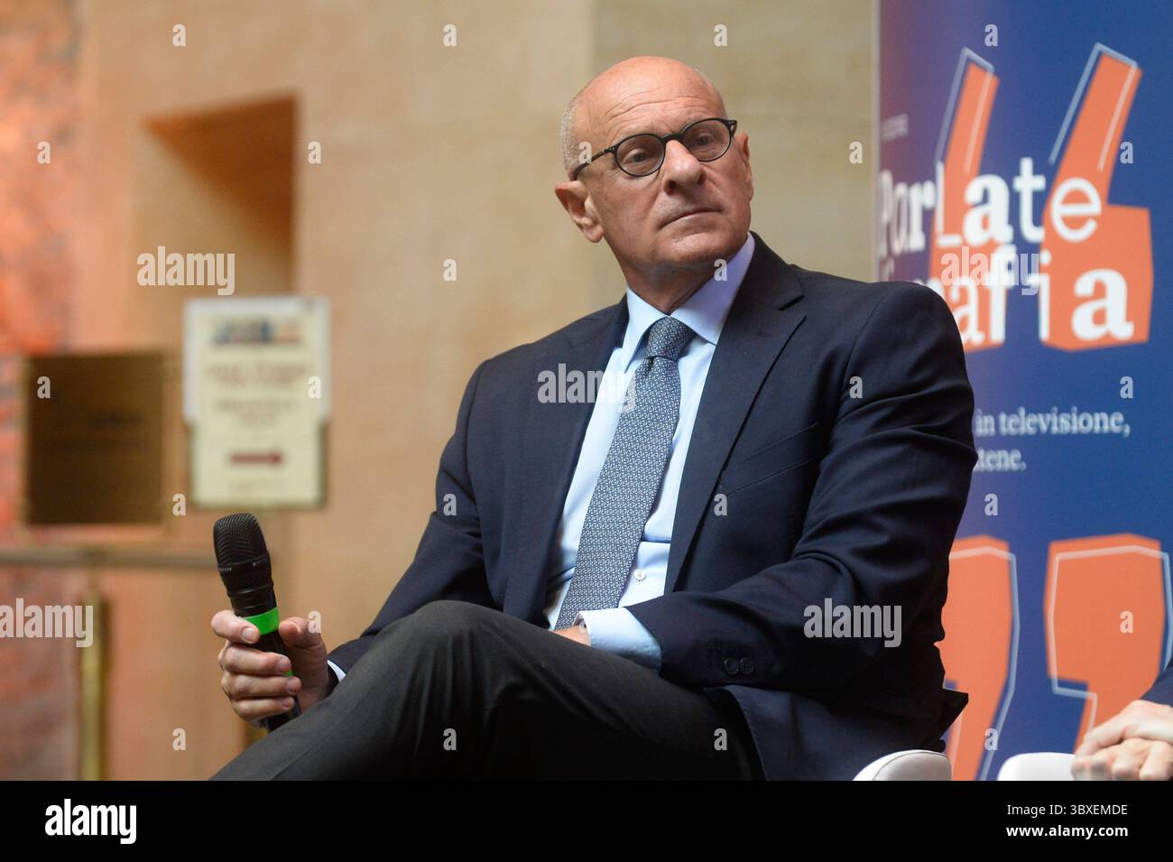 Italy, Rome, July 18, 2025 : Conference 'Parlate di mafia' (Talk of mafia) organized by Fratelli ...