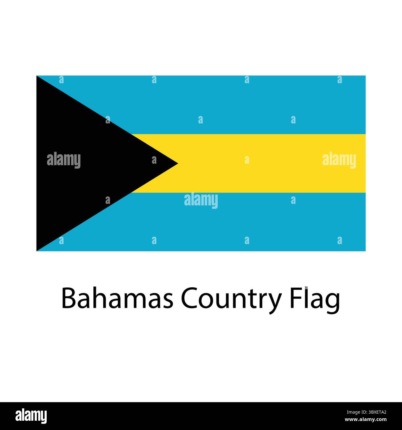 Bahamas country flag hand drawing illustration vector based drawing hi-res stock photography and ...