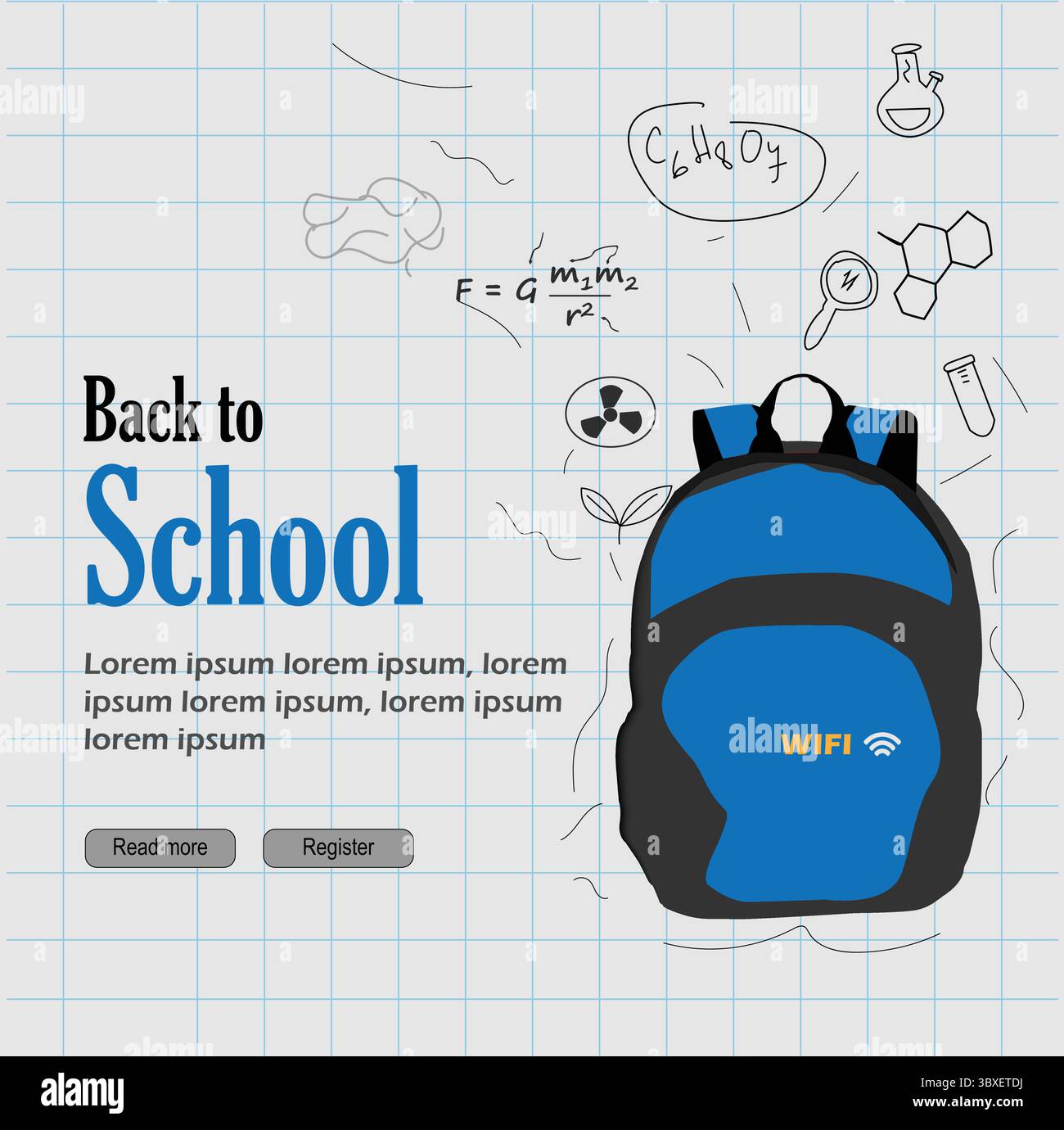 Reading back to back Stock Vector Images - Alamy