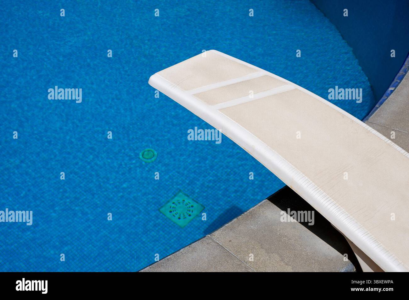 Diving Board at swimming pool Stock Photo - Alamy