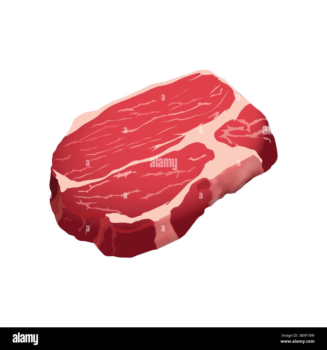 Beef Steak Fresh Bought from the Butcher Illustration vector-based ...