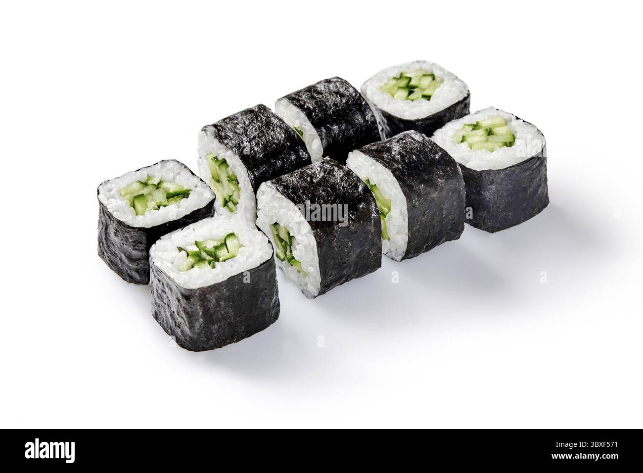 Delicious sushi roll filled Cut Out Stock Images & Pictures - Alamy