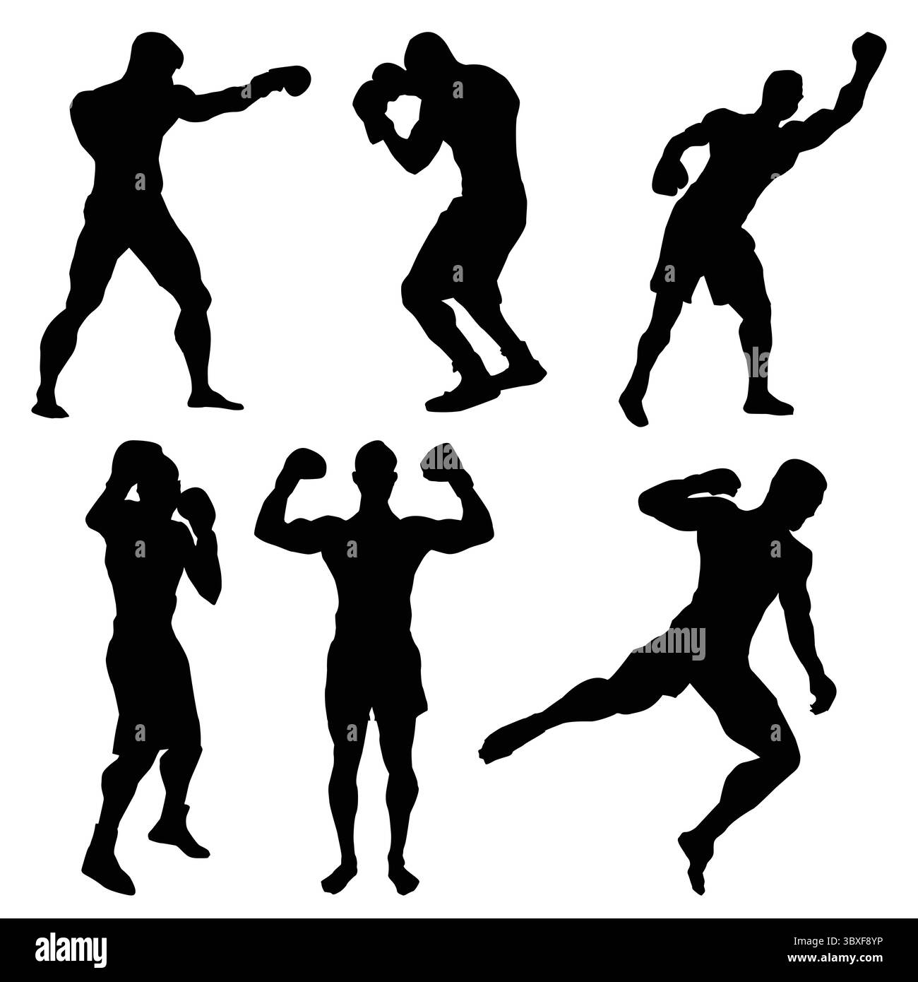 3 boxing Stock Vector Images - Alamy