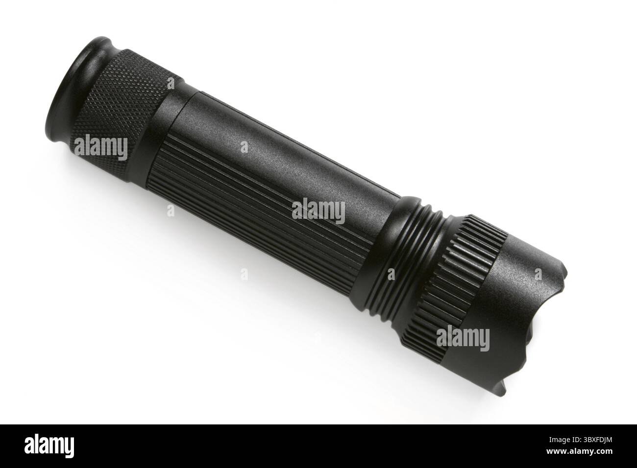 Black torch on a white background Stock Photo - Alamy