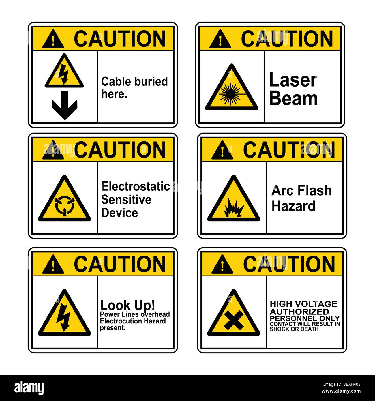 Electrical hazard awareness Stock Vector Images - Alamy