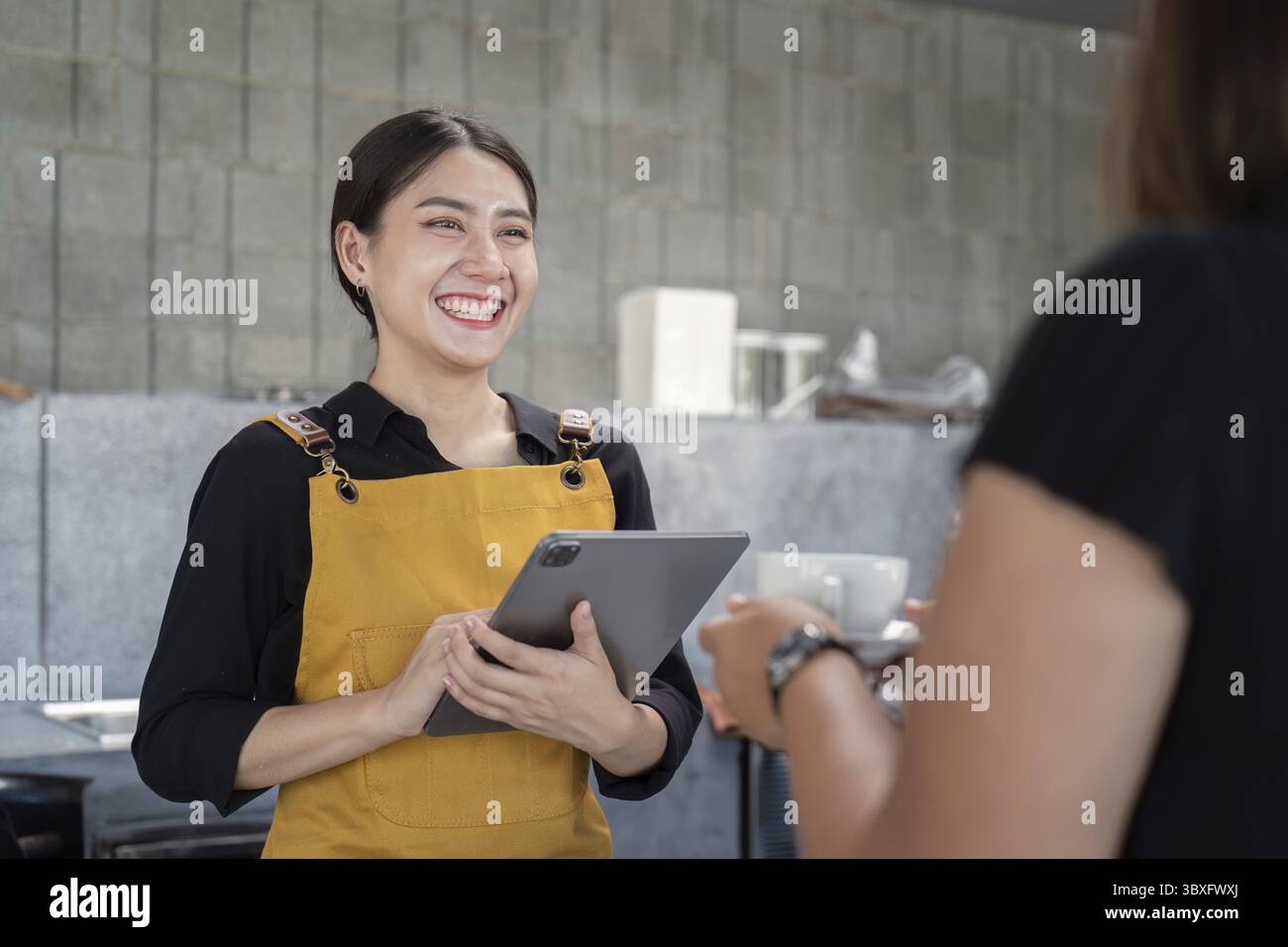 Person wearing apron uses hi-res stock photography and images - Alamy