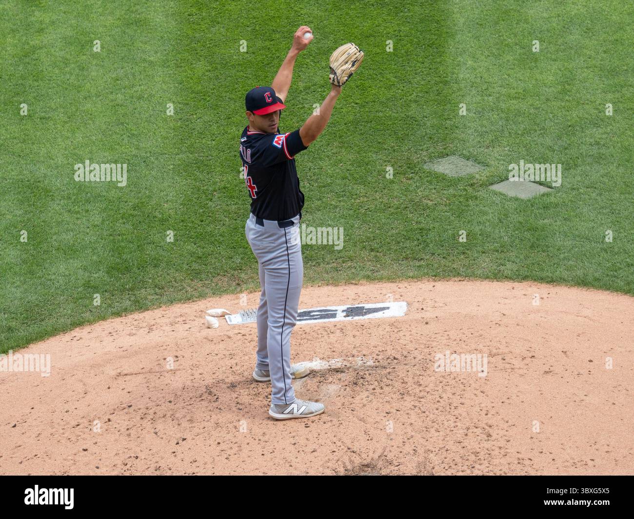 CHICAGO, IL - JULY 13: Cleveland Guardians pitcher Joey Cantillo (54 ...