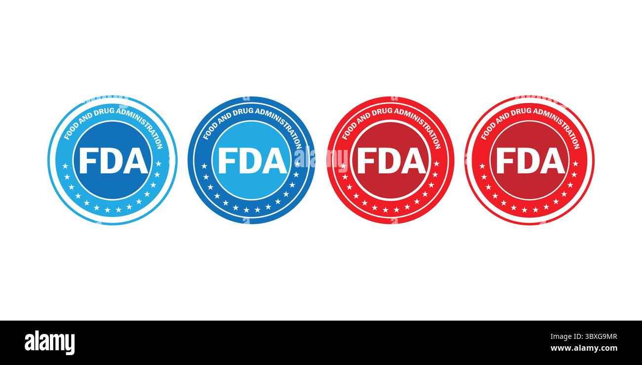 FDA Mark Icons for Trusted Health and Safety Verification Stock Vector ...