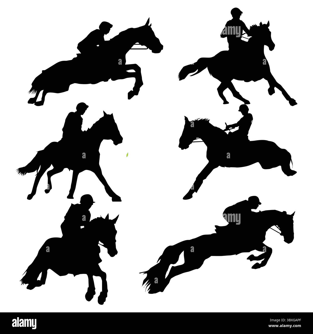 Equestrian Player Silhouette Black Shape Vol 1 Stock Vector Image & Art ...