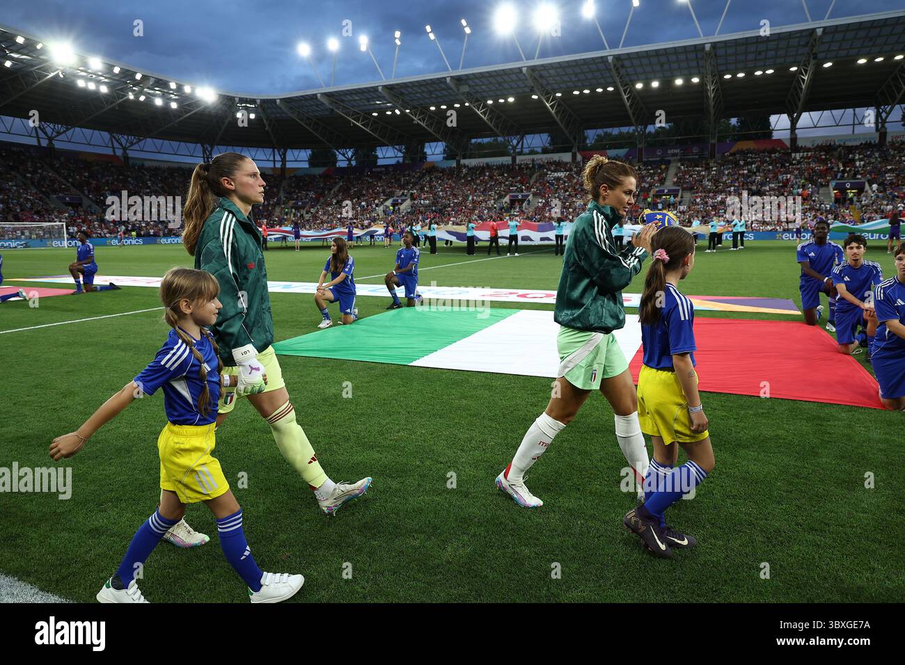 Cristiana Girelli (Italy)Laura Giuliani (Italy) during the UEFA ...