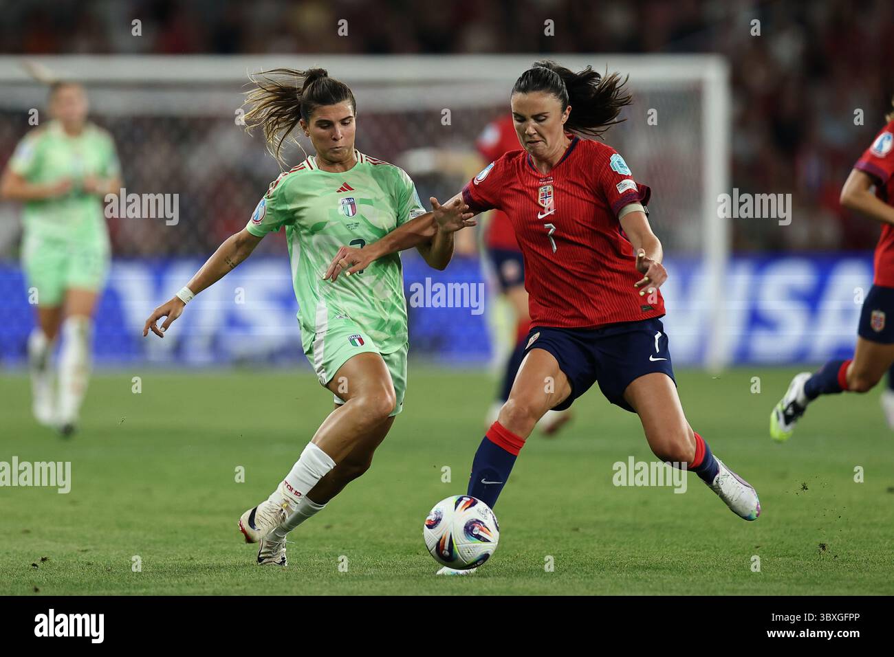 Ingrid Engen (Norway Women)Sofia Cantore (Italy) during the UEFA ...