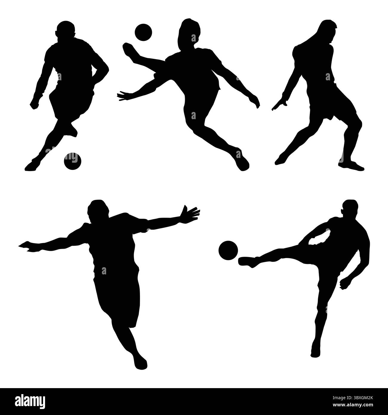 football player silhouette Shape Vol 1 Stock Vector Image & Art - Alamy