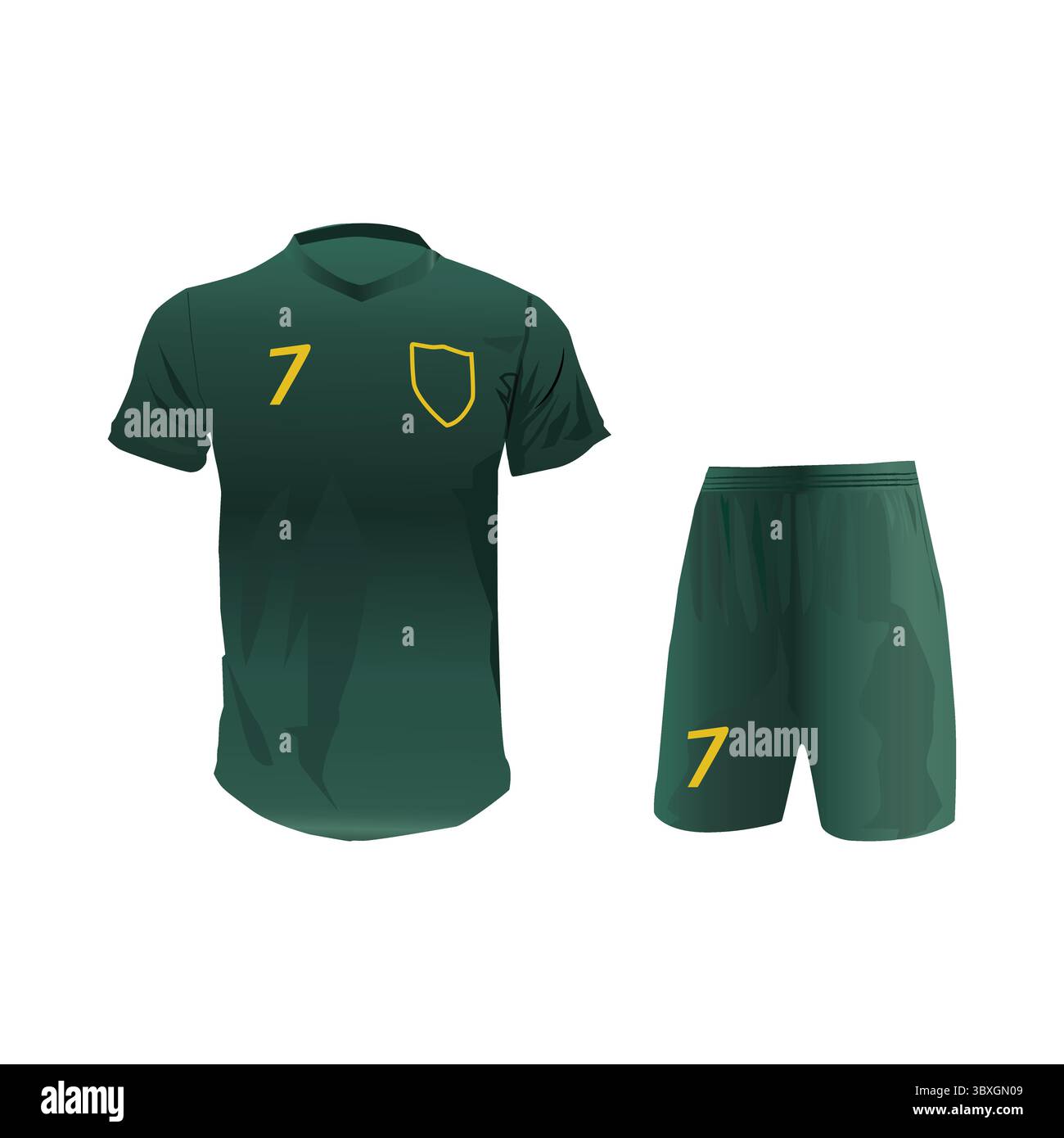 Football Uniform Illustration vector-based drawing Vol 01 Stock Vector ...