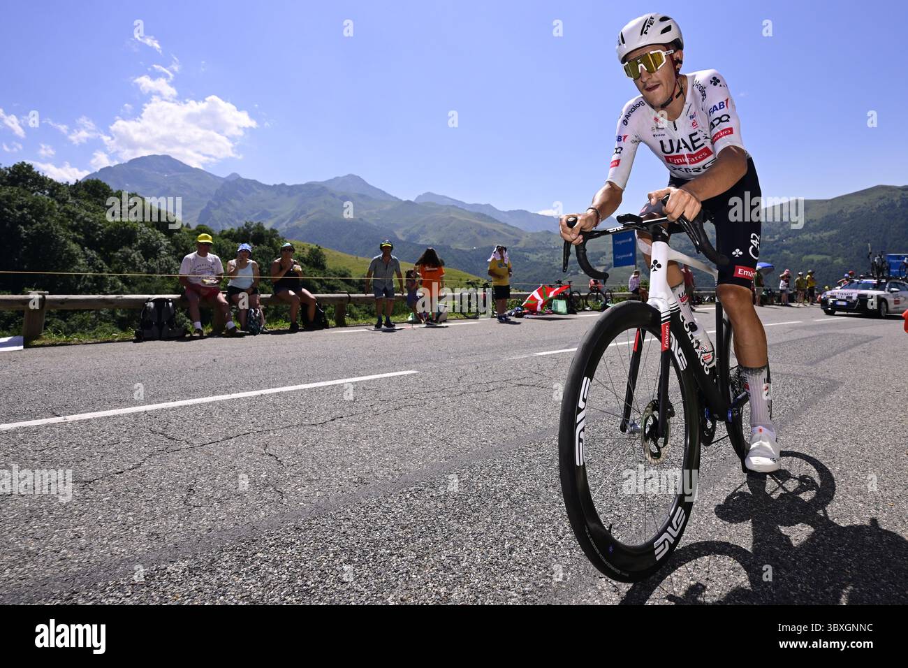 Spanish Marc Soler of UAE Team Emirates pictured in action during stage ...