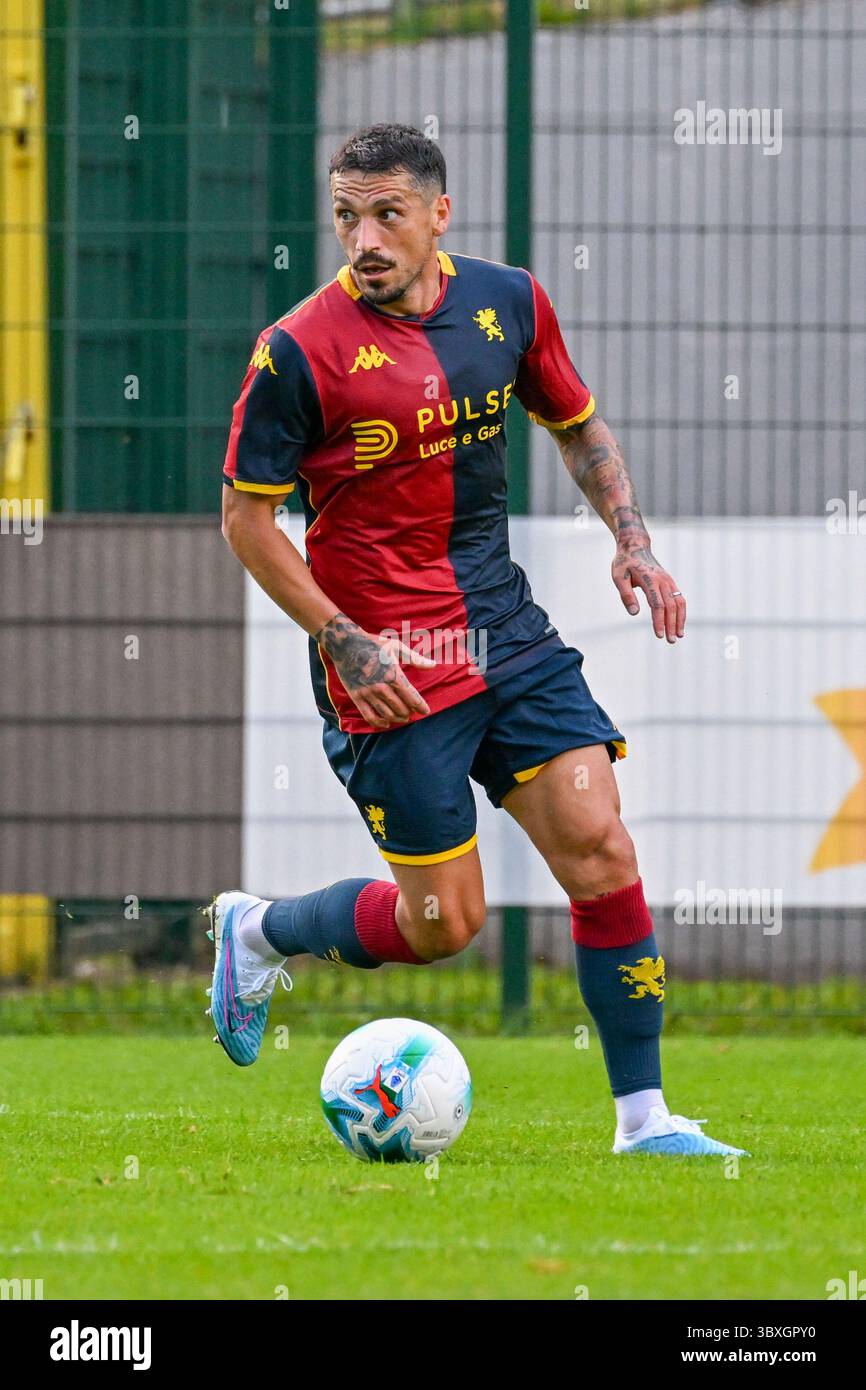 Genoa’s Nicolae Stanciu at the Moena center in Moena, Italy - Friday ...