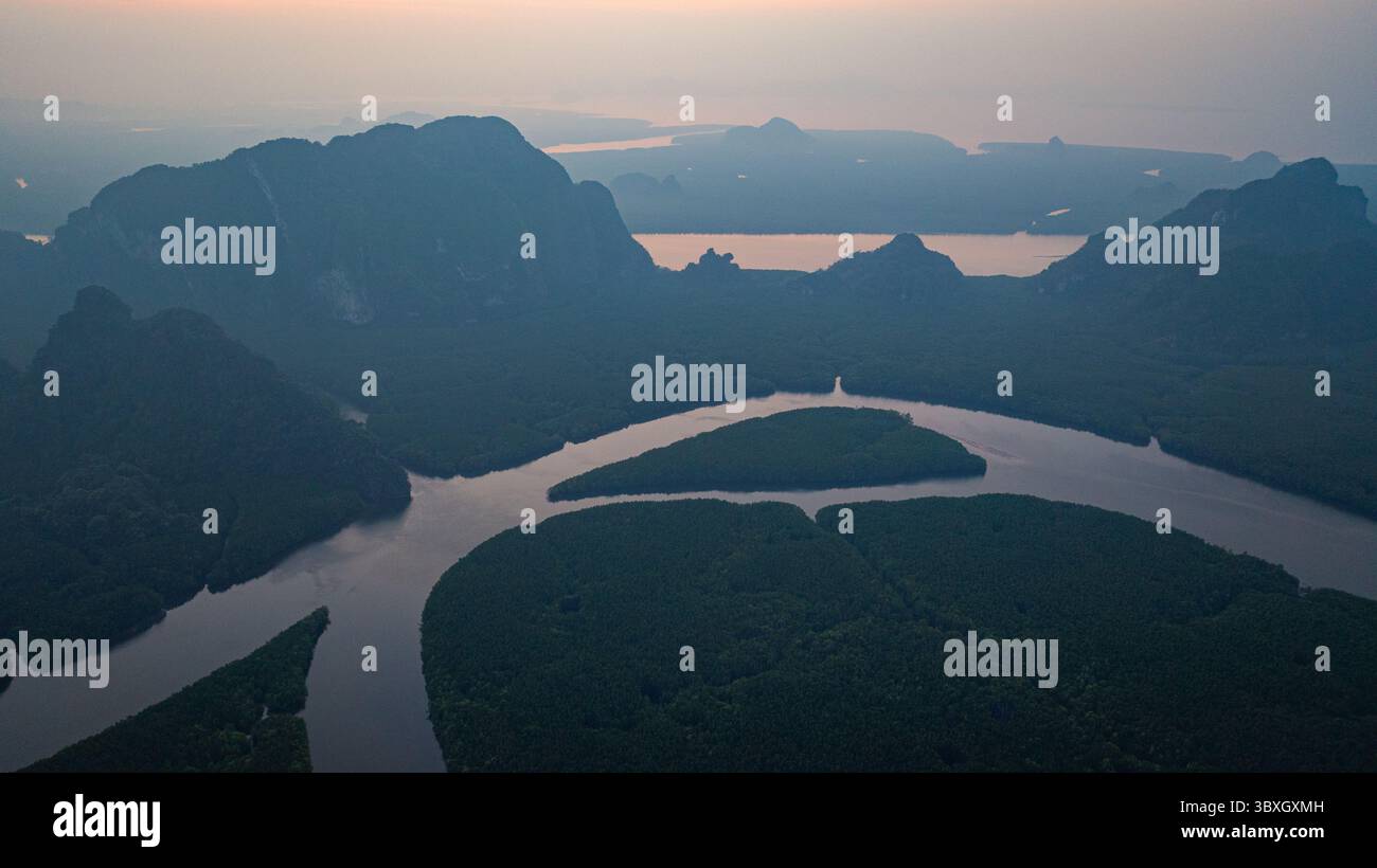 Aerial hyper lapse view winding hi-res stock photography and images - Alamy