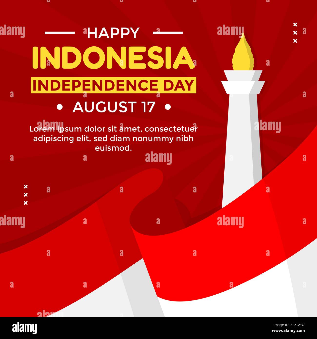 Historical indonesian flag Stock Vector Images - Alamy