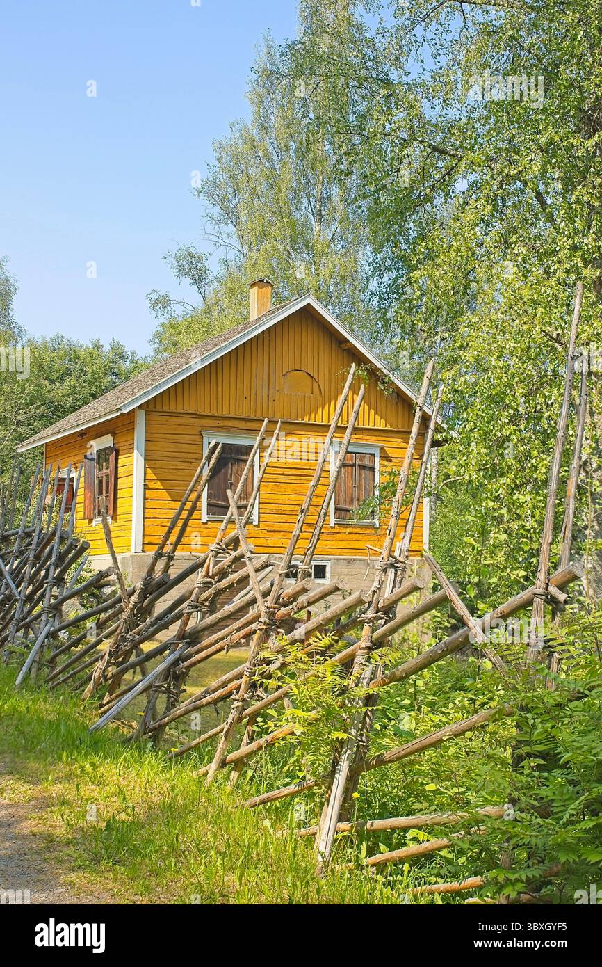 Historic mill building at Juuka mill museum, Finland, showcasing ...