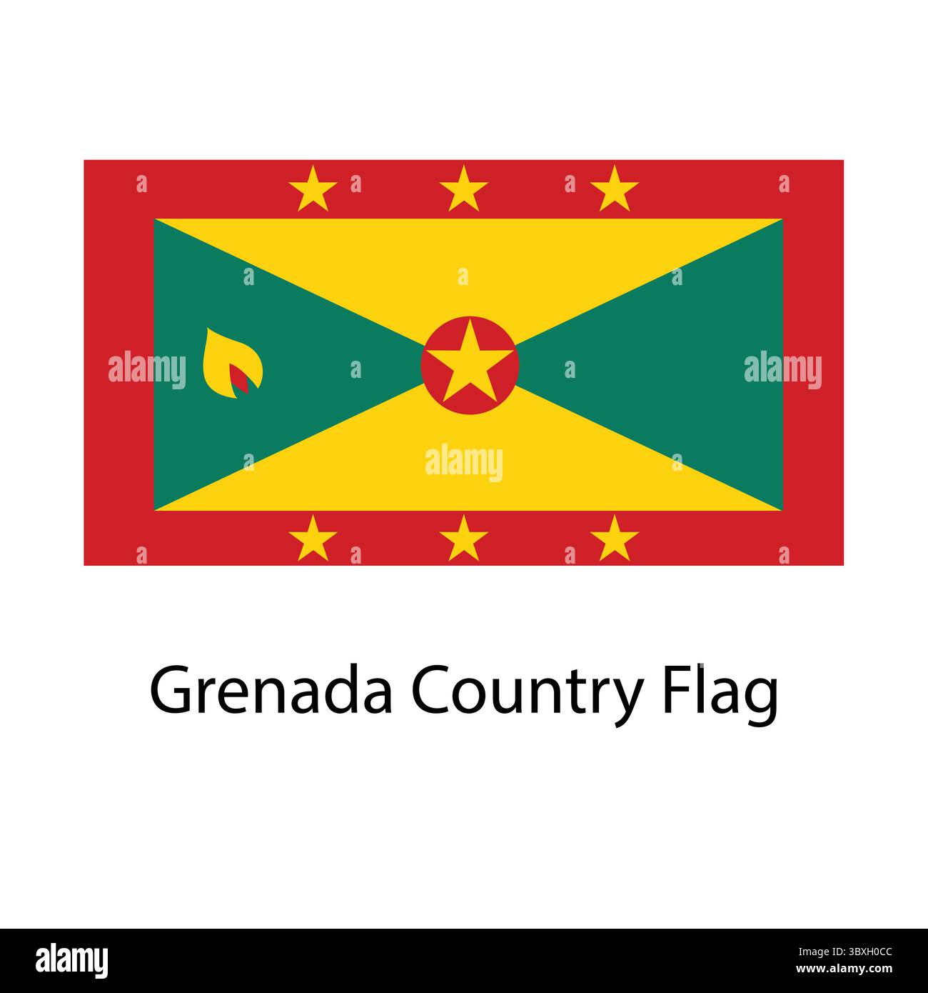 Grenada island flag Stock Vector Images - Alamy