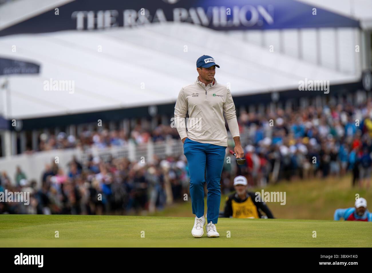 Portrush, Ireland. 18th July 2025. Victor Hovland during the second ...