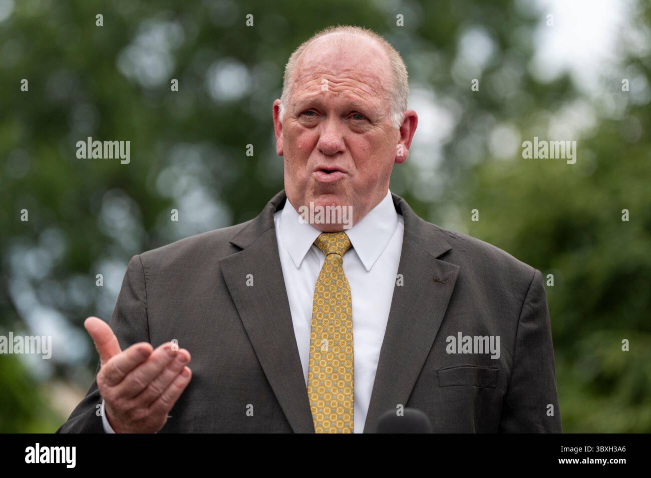White House border czar Tom Homan speaks with reporters at the White ...