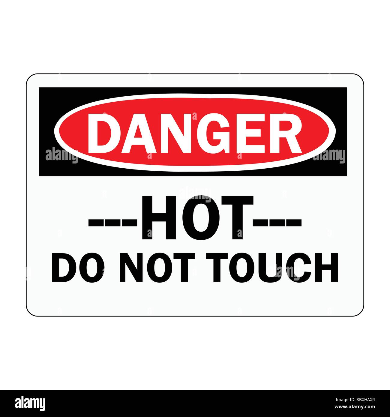Hot Do not touch Sign Stock Vector Image & Art - Alamy