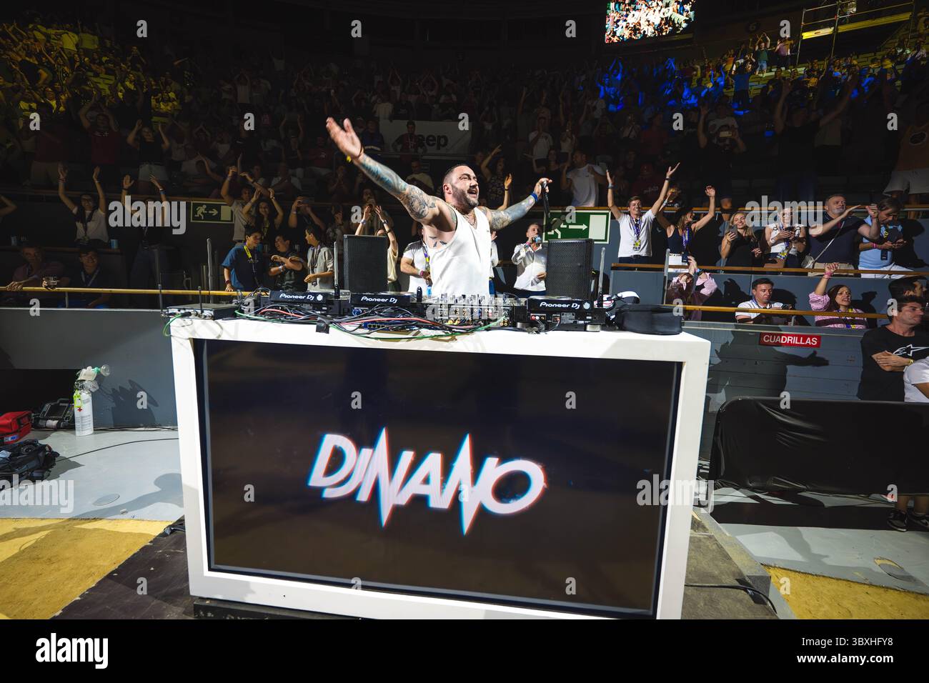 Image of DJ Nano at one of his parties with thousands of electronic ...