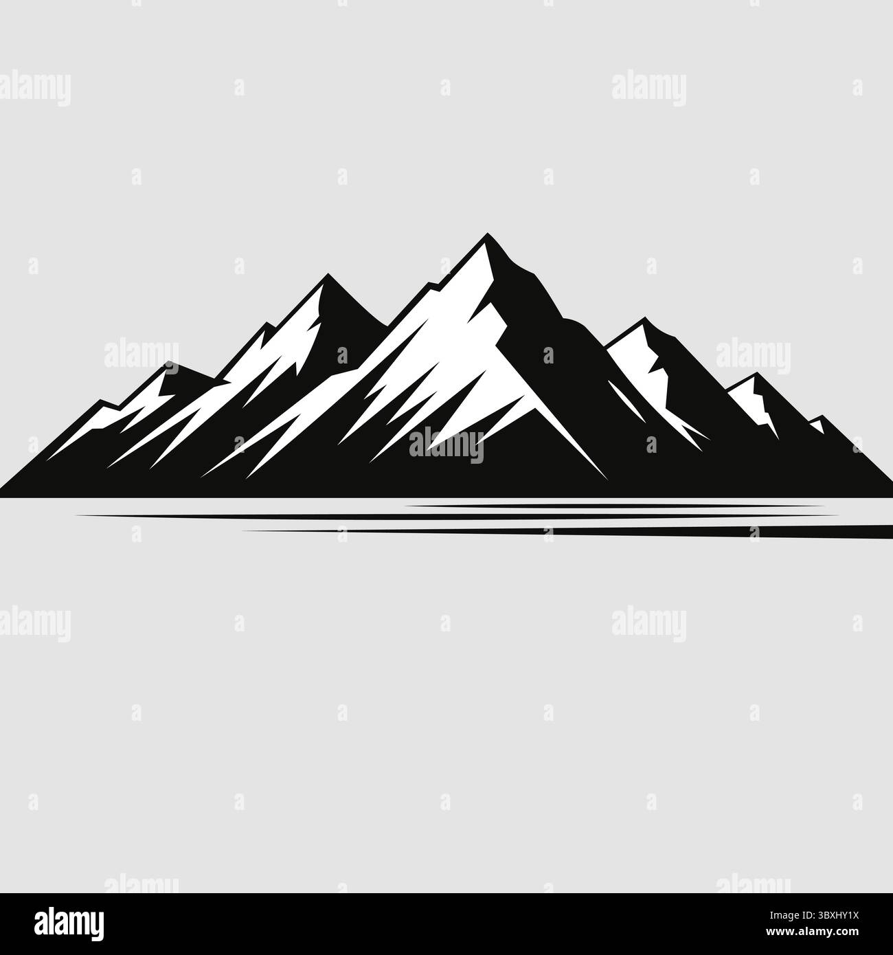Mountain elevation Stock Vector Images - Alamy