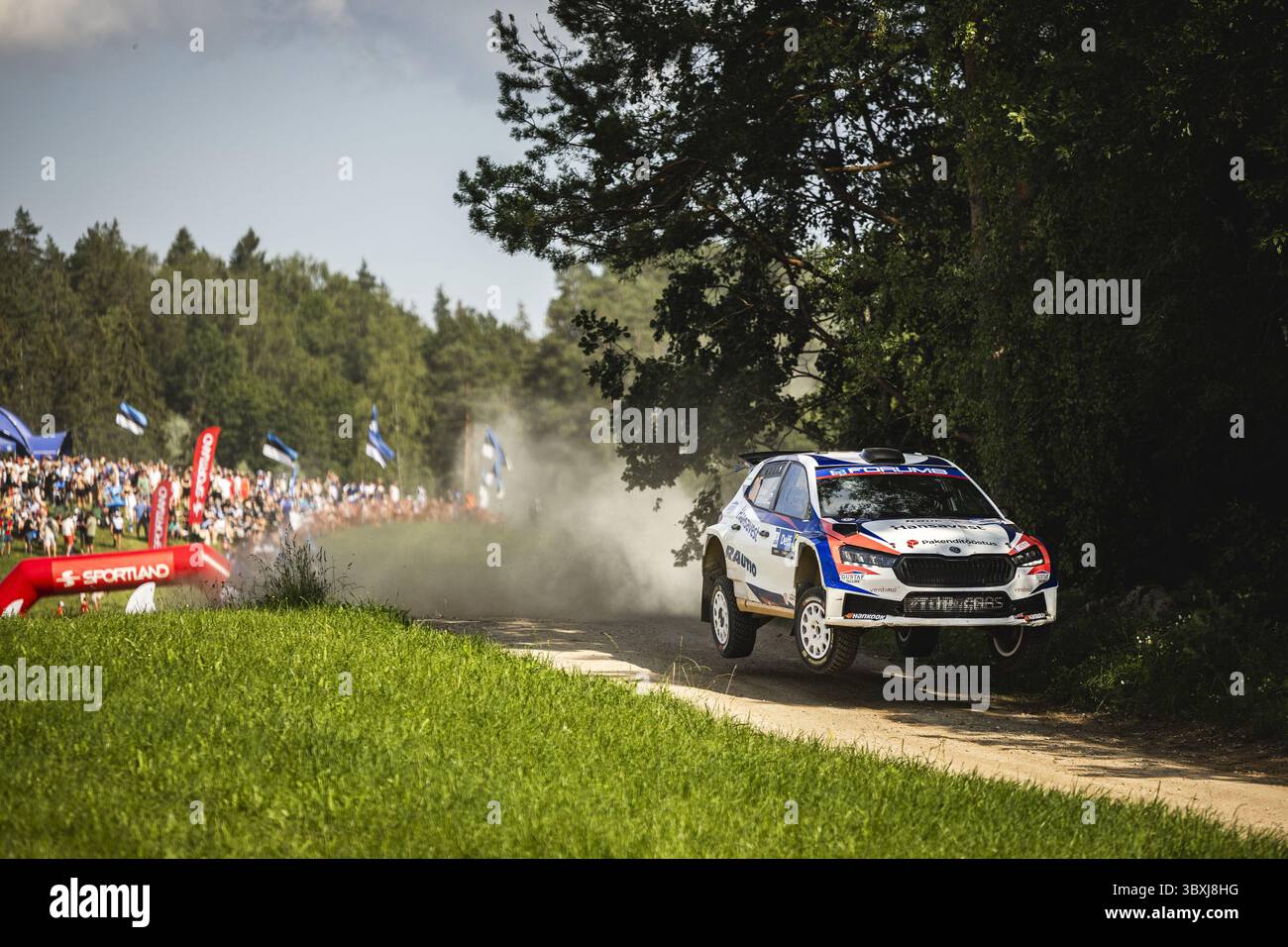 35 Egon KAUR, Ermo VELTSON, Skoda Fabia RS Rally2, action during the ...