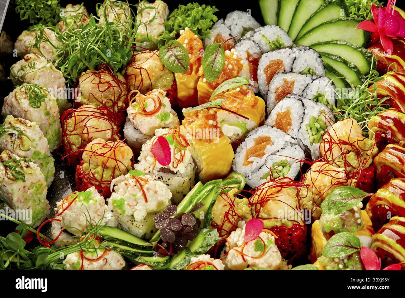 Sushi platter featuring assortment hi-res stock photography and images ...