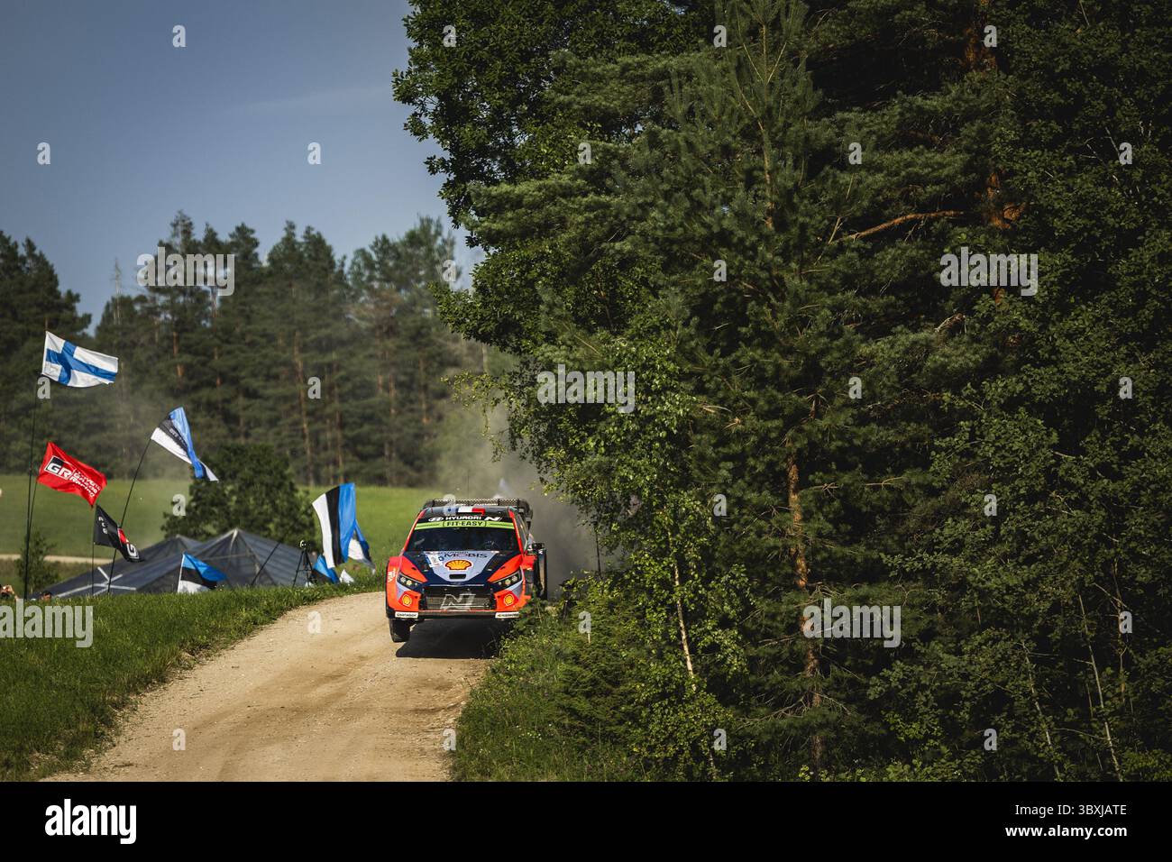 16 Adrien FOURMAUX, Alexandre CORIA, Hyundai I20 Rally1, action during the 2025 Rally Estonia ...