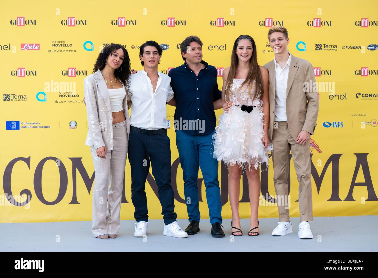 July 18, 2025, Giffoni Valle Piana, Salerno, Italy: The cast of ...