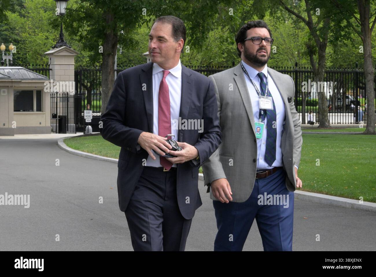 US Department of Treasury Deputy Michael Faulkender walks through west ...