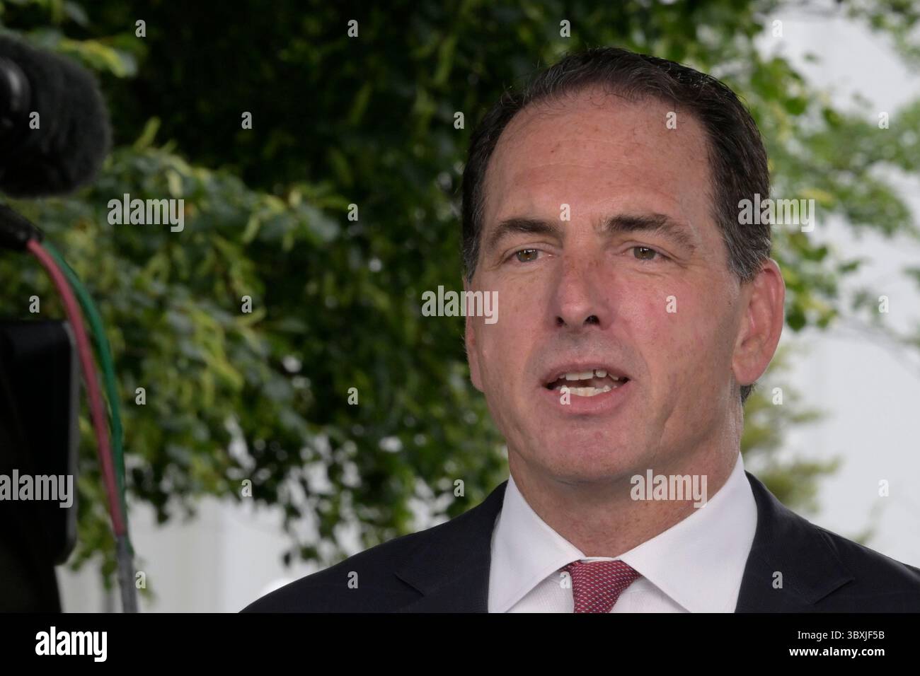 US Department of Treasury Deputy Michael Faulkender speaks during Fox ...