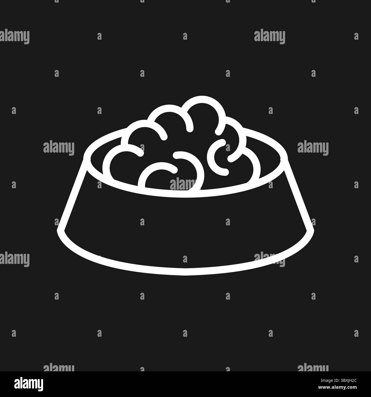Dry cat kibble Stock Vector Images - Alamy