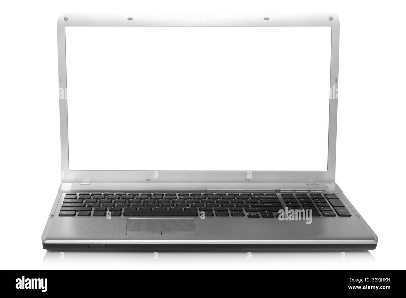 Notebook screen on a white background Stock Photo - Alamy