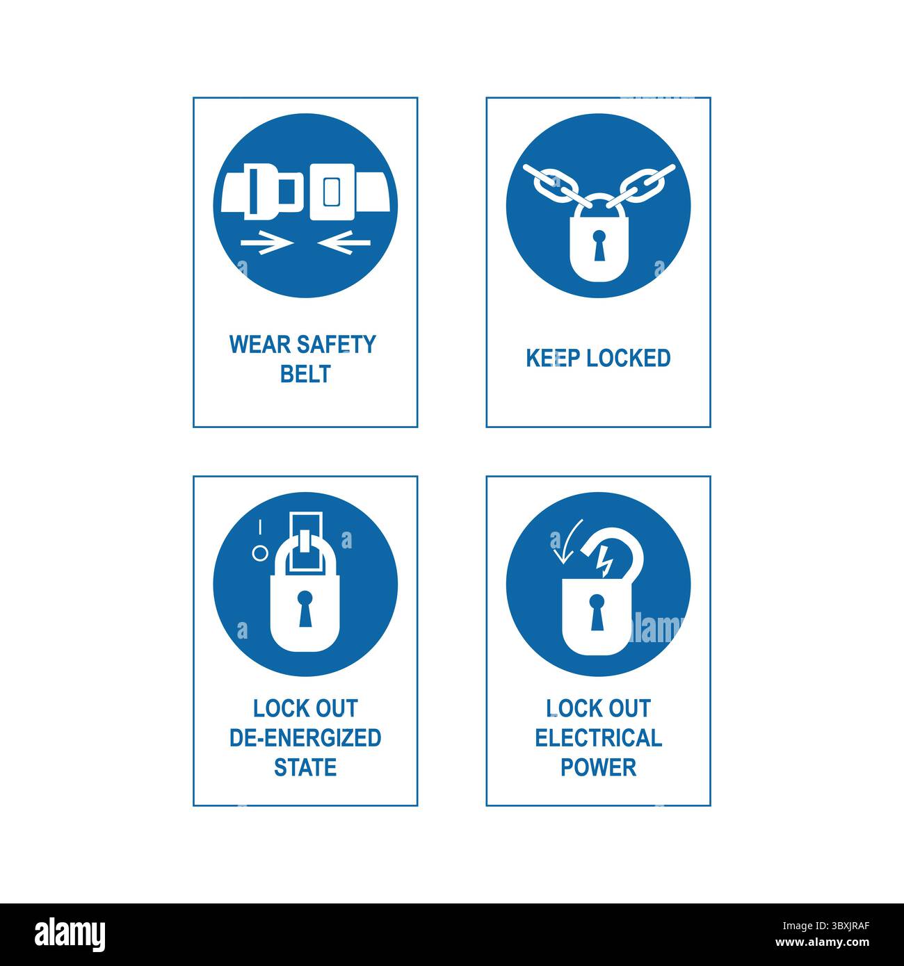 Safety signs manufacturing Cut Out Stock Images & Pictures - Alamy