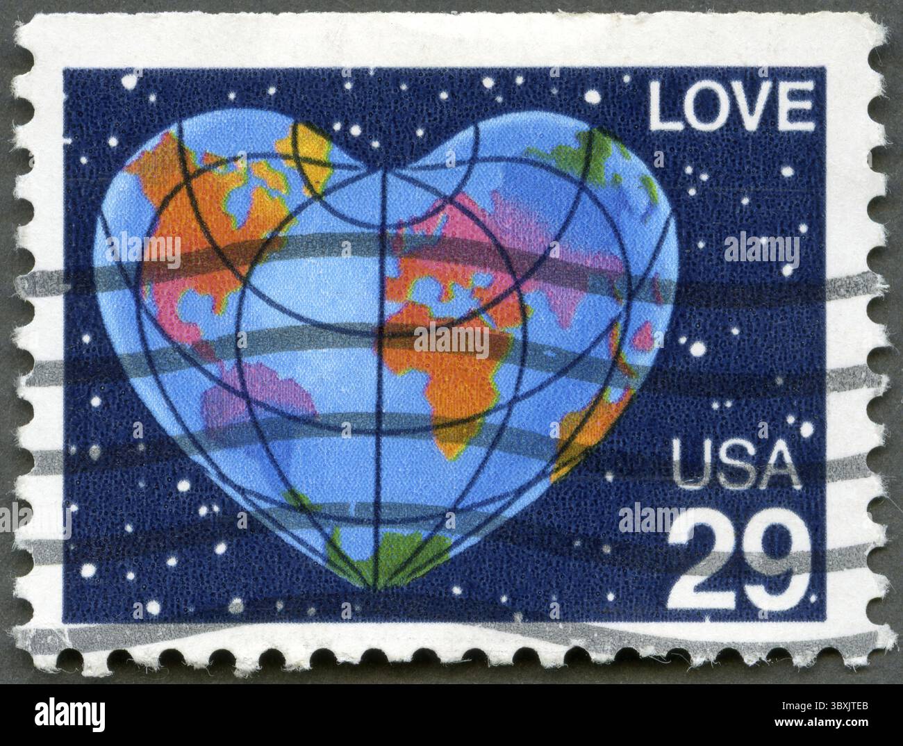 Love word shows heart hi-res stock photography and images - Alamy