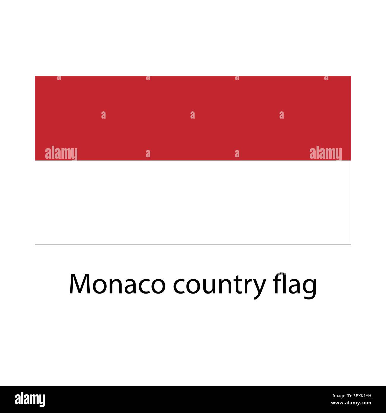 Monaco country flag hand drawing illustration vector-based drawing ...