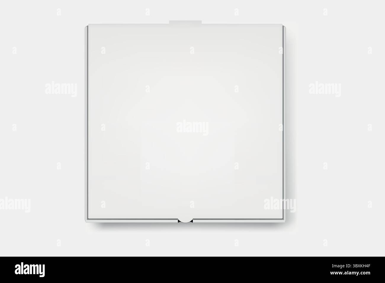 Vector Pizza Box, Top View. Realistic White Pizza Box. Blank Pizza Box ...