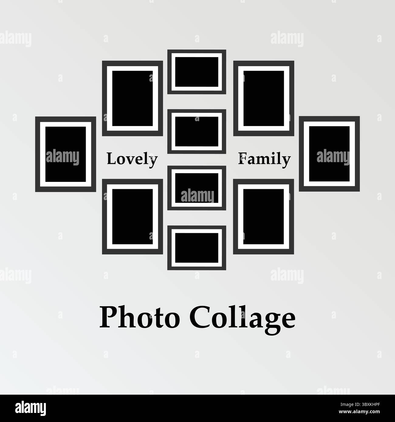 Photo mosaic collage picture Stock Vector Images - Alamy