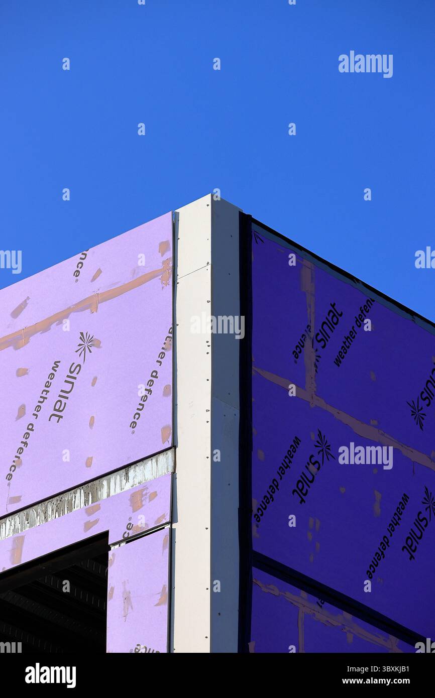 Weather defence backing boards with joint sealing tape, external ...