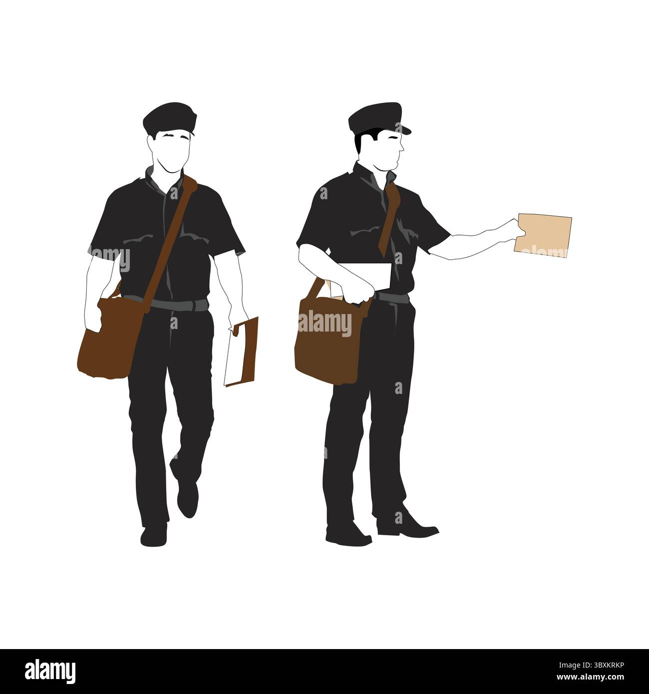 3d rendering white people Stock Vector Images - Alamy