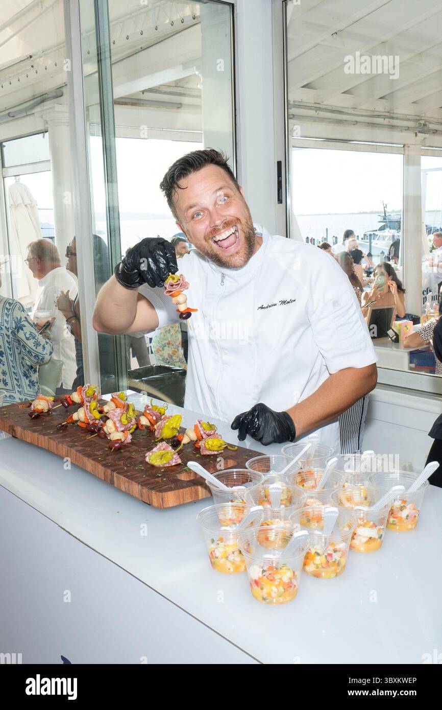 Chef Andrew Molen attends Dan's Chefs of the Hamptons event at Si Si in ...