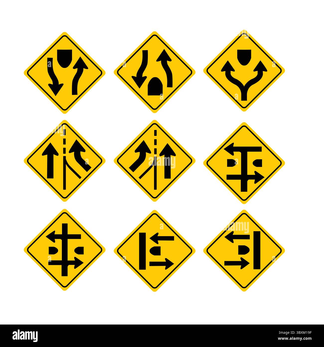 Road signs circular traffic Stock Vector Images - Alamy