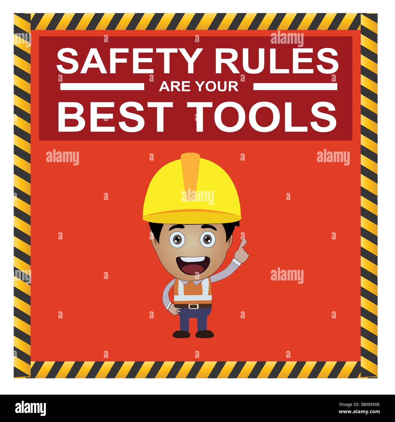 Safety Rules are your best tools Safety Sign vector illustration Stock ...