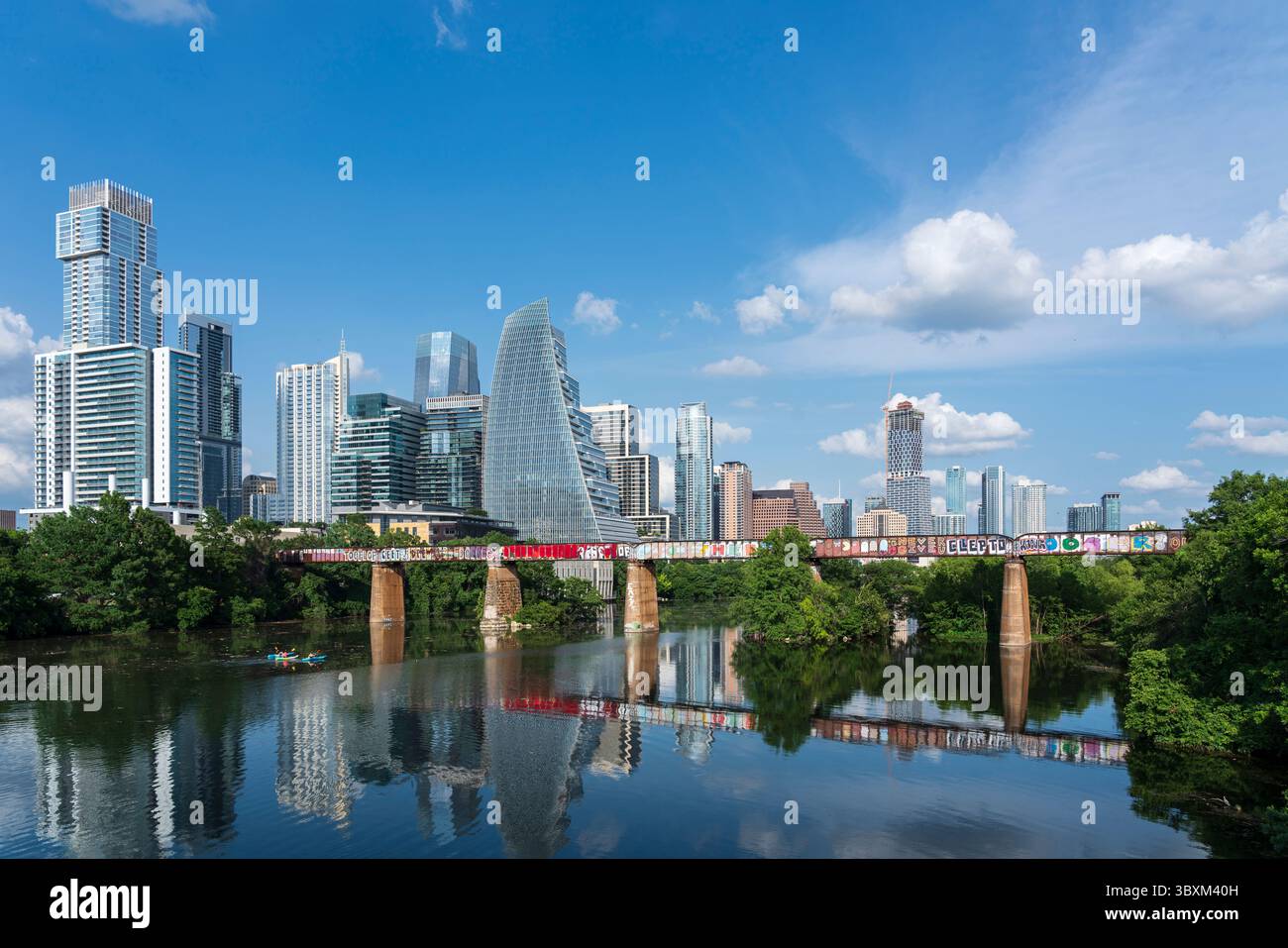Austin texas skyline railroad hi-res stock photography and images - Alamy